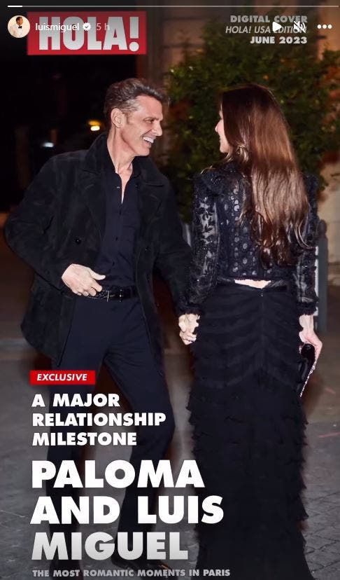 Luis Miguel comparte en redes fotos con Paloma Cuevas tras viaje a París | Diario de México